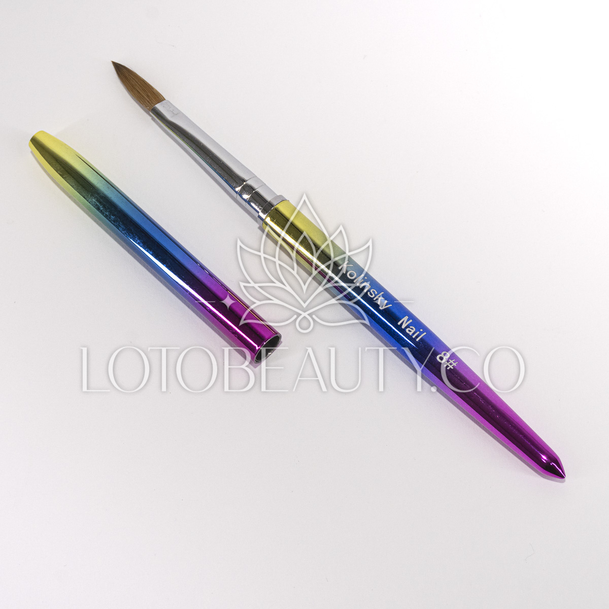 Pincel Kolinsky N10 Para Aplicar Acrilico Para Uñas - Lotobeauty