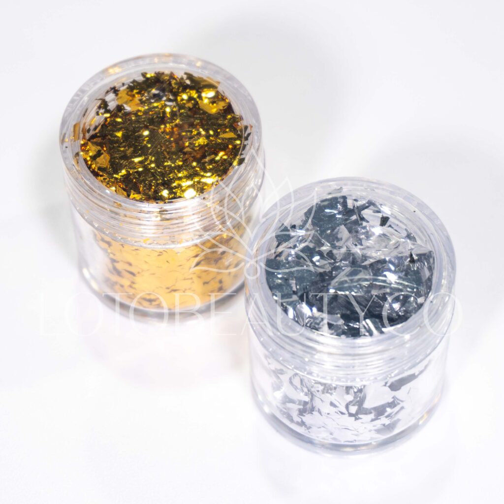Flakes Para Uñas Dorado O Plateado - Lotobeauty